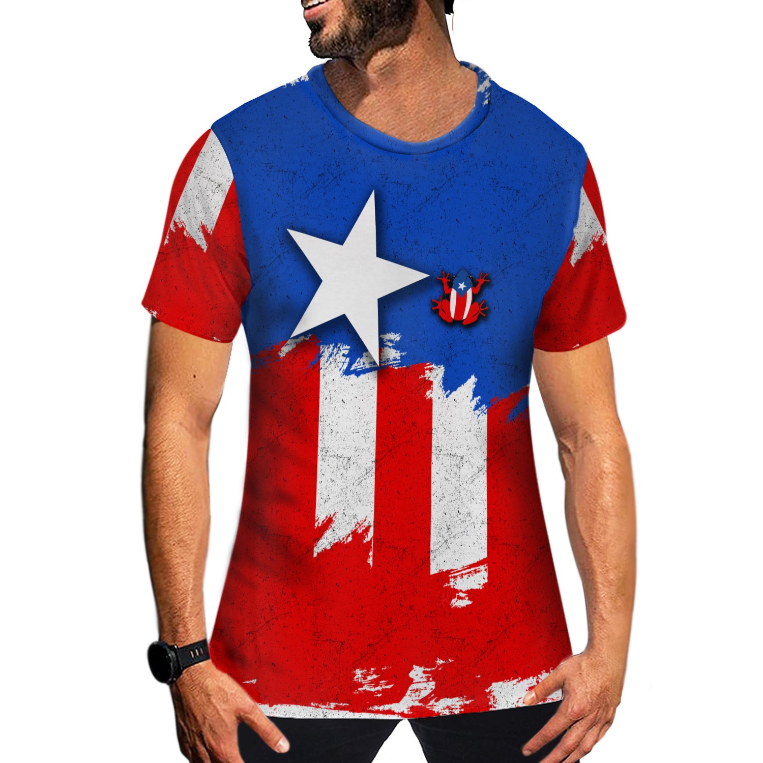 Puerto Rico Flag Cover Personalized Shirt For Puerto Rican - Teezalo