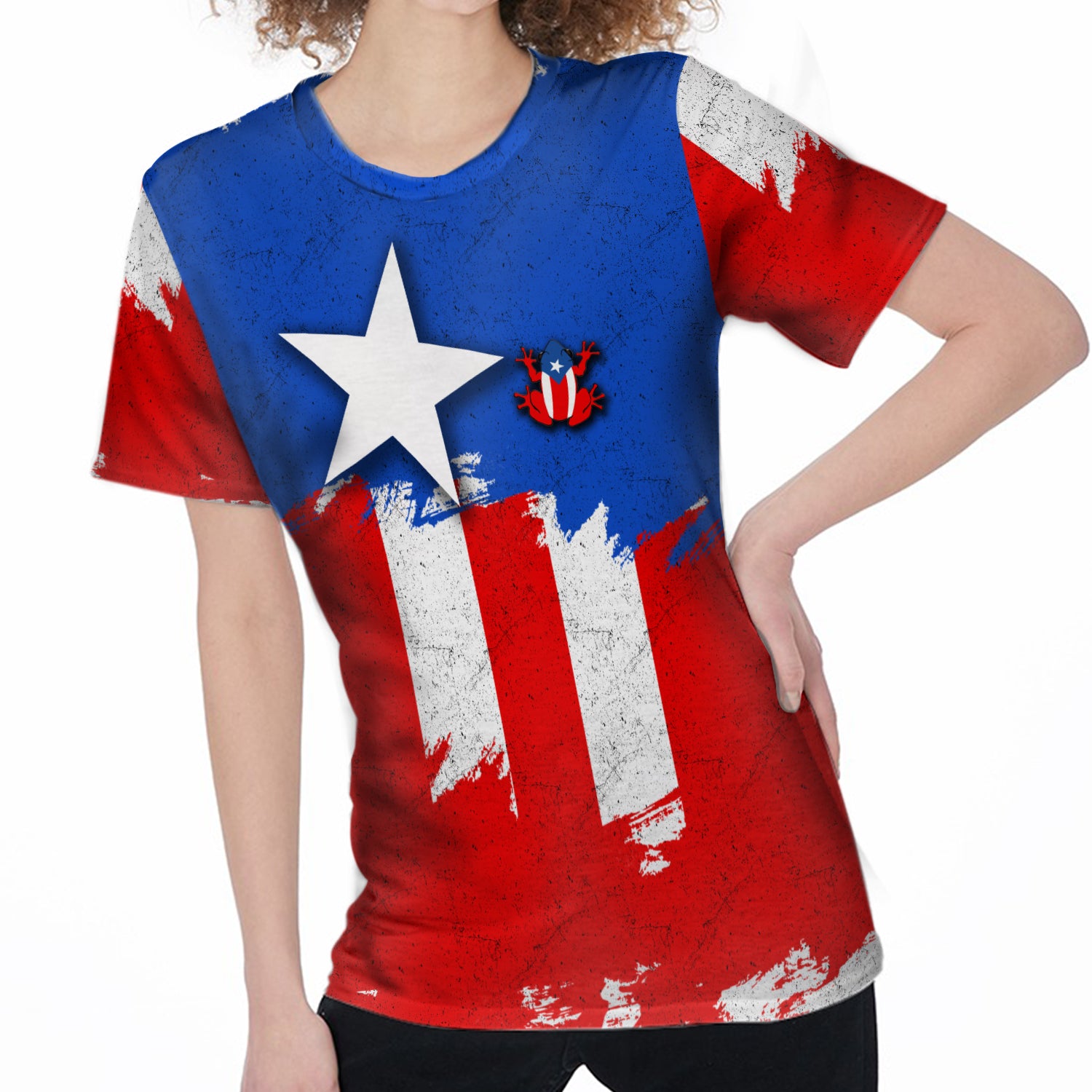 Puerto Rico Flag Cover Personalized Shirt For Puerto Rican - Teezalo